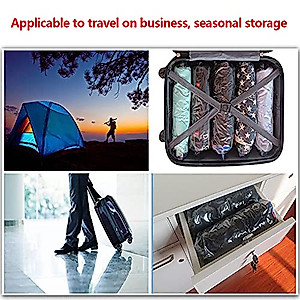 Indefinable Storage Bags No Vacuum,Space Bags Compression for Travel Storage,Hand Roll Seal Vacuum Bags for Clothes,Travel Space Saver Bags Roll Up Compression Storage Bags