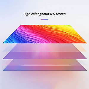 Serchou 1080P HD Thin and Light Portable Display, Built-in Dual Speakers can be Connected to Computers/Game Consoles/Cell Phones External Expansion Screen