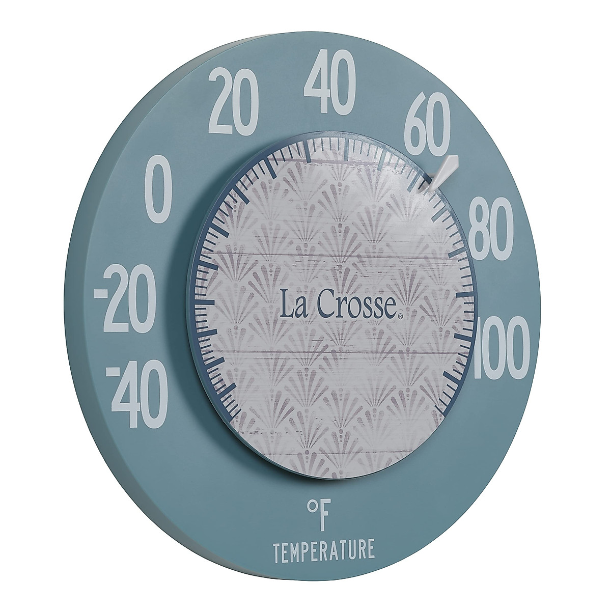 La Crosse 104-120B 8-Inch Geometric Floating Dial Thermometer