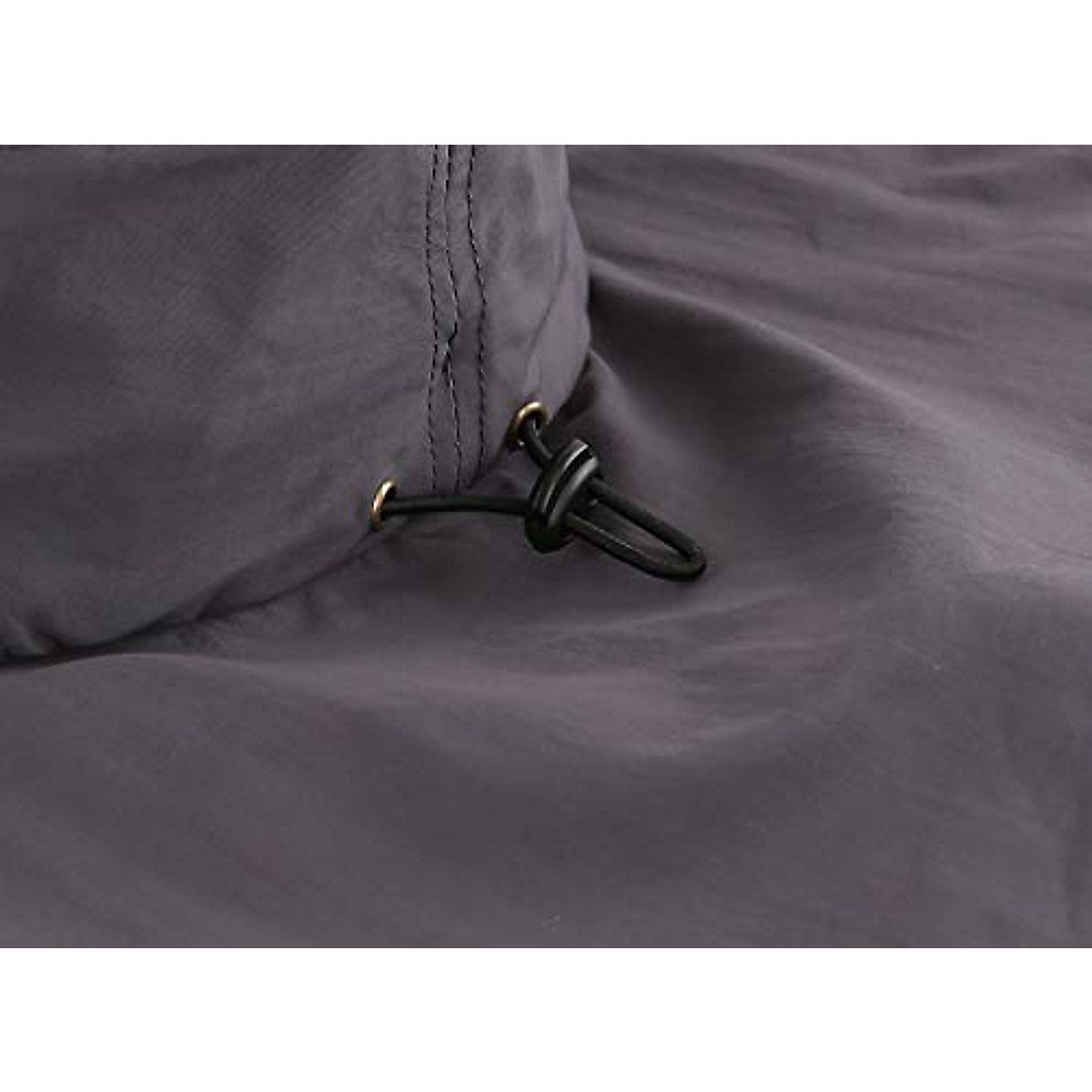 Home Prefer UPF50+ Mens Sun Hat Wide Brim Fishing Hat with Neck Flap Sun Protection Hat (Dark Gray)