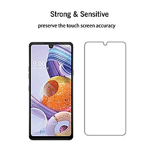 Ailun Screen Protector for LG stylo 6 3Pack 0.33mm 2.5D Edge Tempered Glass,Anti-Scratch,Case Friendly