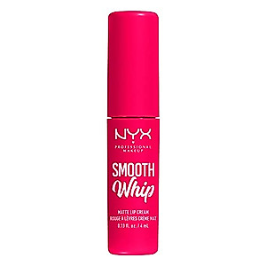 NYX PROFESSIONAL MAKEUP Smooth Whip Matte Lip Cream, Long Lasting, Moisturizing, Vegan Liquid Lipstick - Pillow Fight (Hot Fuschia)
