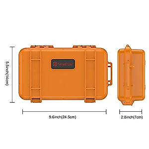 Smatree Waterproof Hard Case Compatible for Gopro Hero 11/10/9/8/7/6/5/Hero 2018 /DJI Osmo Action, Portable, Shock, Durable(Yellow)(Camera and Accessories NOT Included)