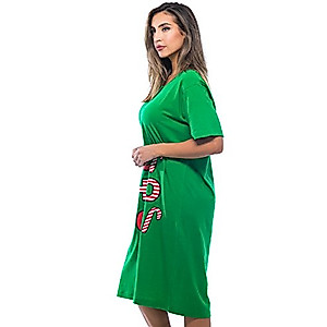 4361-103-2X Just Love Short Sleeve Nightgown / Sleep Dress for Women / Sleepwear,Green - Ho Ho Ho