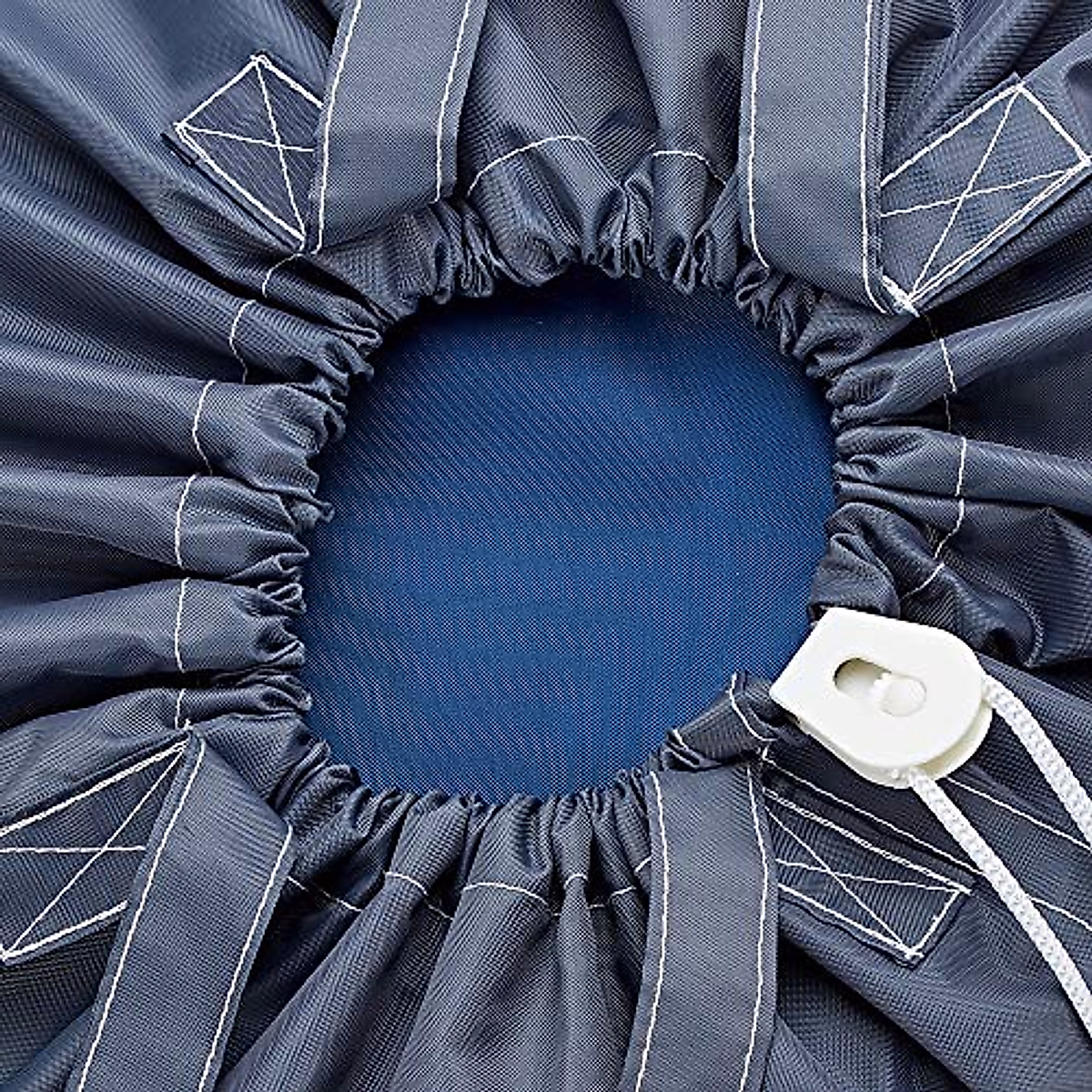 HOMEST 2 Pack Travel Laundry Bag with Handles, Square Base Can Carry Up to 3 Loads of Clothes, Dirty Clothes Storage with Drawstring Closure,Gray