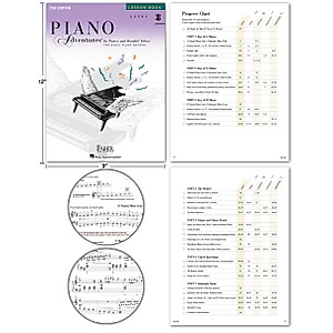 Piano Adventures Level 3B Learning Set By Nancy Faber - Lesson, Theory, Performance, Technique & Artistry Books & Juliet Music Piano Keys 88/61/54/49 Full Set Removable Sticker