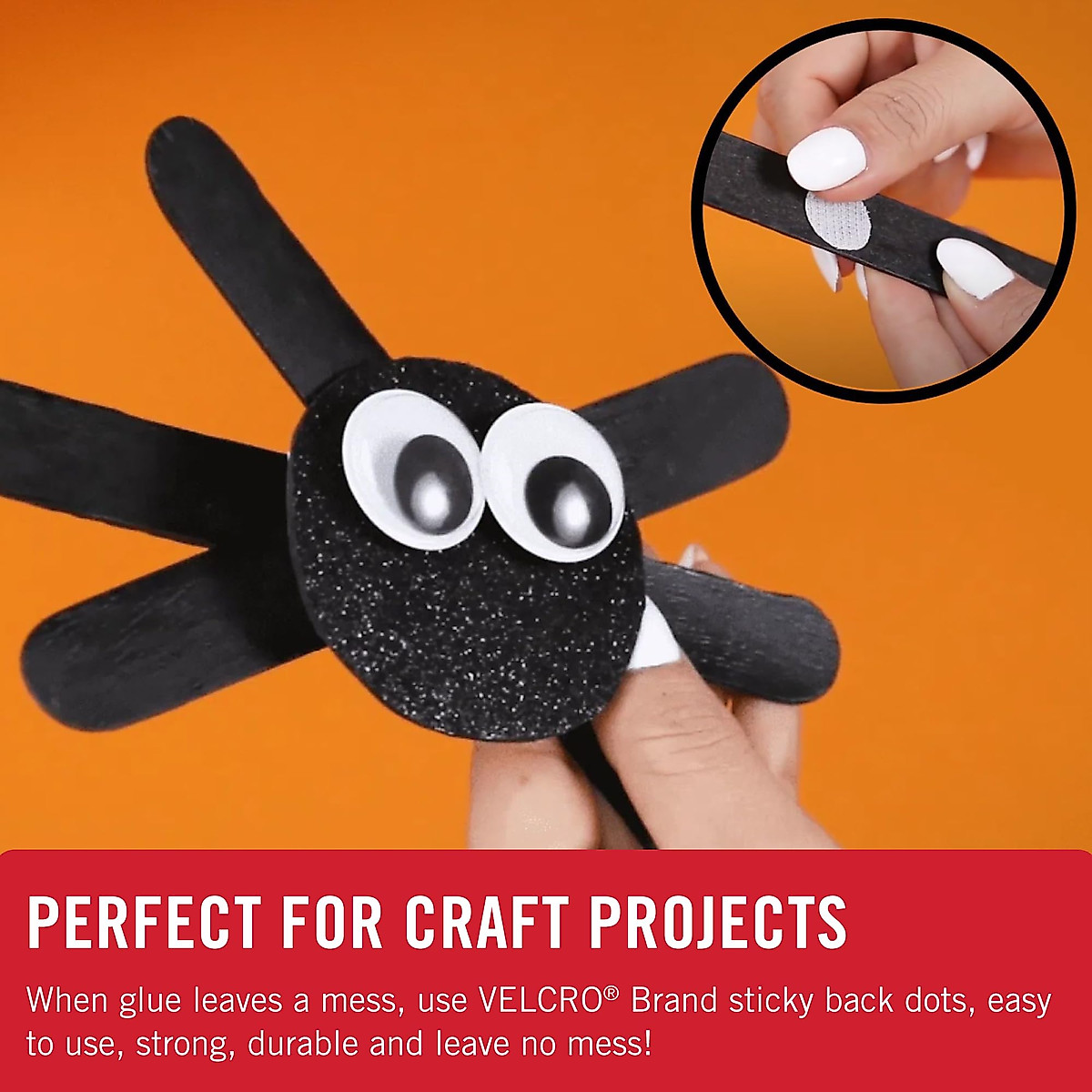 VELCRO Brand Dots with Adhesive | 250 Sets White and Black Assorted | Preschool Classroom Must Haves | Sticky Back Circles Perfect for Teachers | 1/2 Inch Round Tape (VEL-40031-USA)