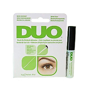 Duo Brush-On Striplash Adhesive White/Clear 0.18 Ounce (5.3ml) (3 Pack)