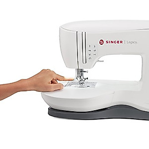 SINGER | Legacy SE300 Embroidery Machine with 200 Built-In Embroideries, LCD Touch Screen, & 250 Built-In Stitches - Sewing Made Easy
