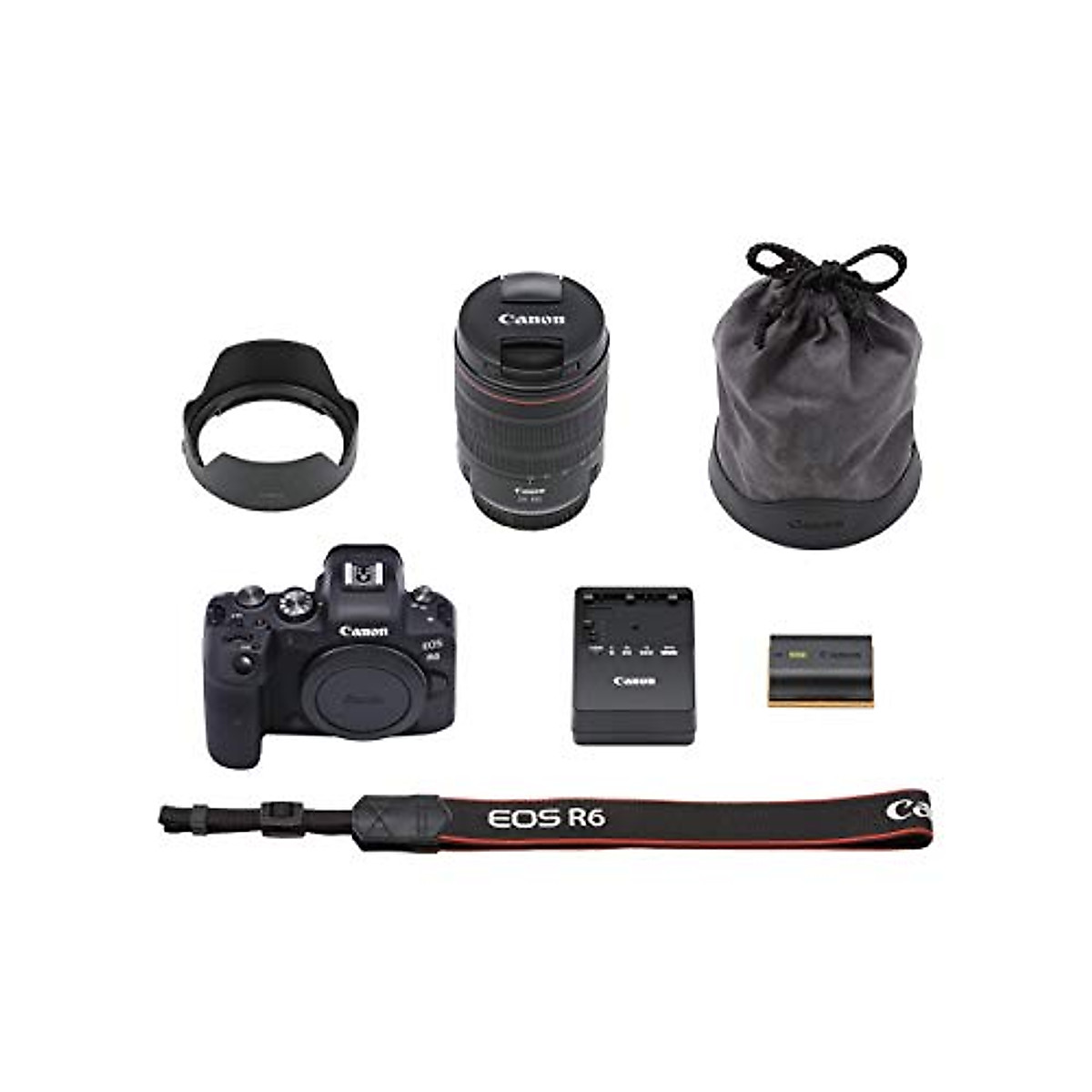 Canon EOS R6 Full-Frame Mirrorless Camera + RF24-105mm F4 L is USM Lens Kit (Renewed)