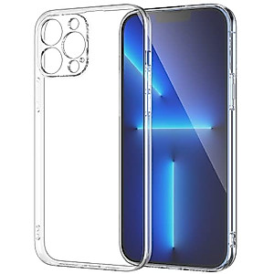 Shamo's Clear Case for iPhone 13 Pro Max Case (2021), Shockproof Bumper Cover Soft TPU Silicone Transparent Anti-Scratch, HD Crystal Clear