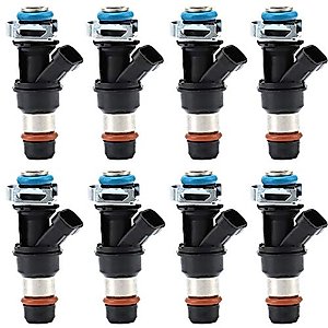 8Pcs Fuel Injector - Fits Chevrole Silverado Suburban Taho Express 1500 2500 3500 Avalanche 1500 - Cadillac Escalade - GMC Sierra Yukon Savana 4.8L 5.3L 6.0L - Replaces part 17113553 17113698