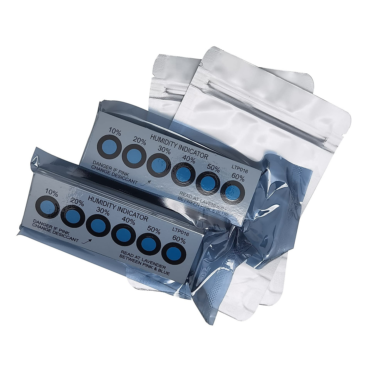 GLTL 50PCS Dry & Dry Premium Humidity Indicator Cards (Reusable) 10-60% 6 Spot