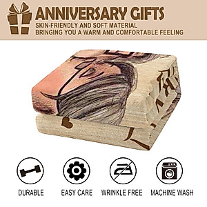 10th Anniversary Tin Gifts Blanket, 10 Year Anniversary Wedding Gifts for Him Her Couples,10th Anniversary Wedding Gifts, Gifts for 10th Anniversary,10 Year Anniversary Decorations Blanket 60"X 50"