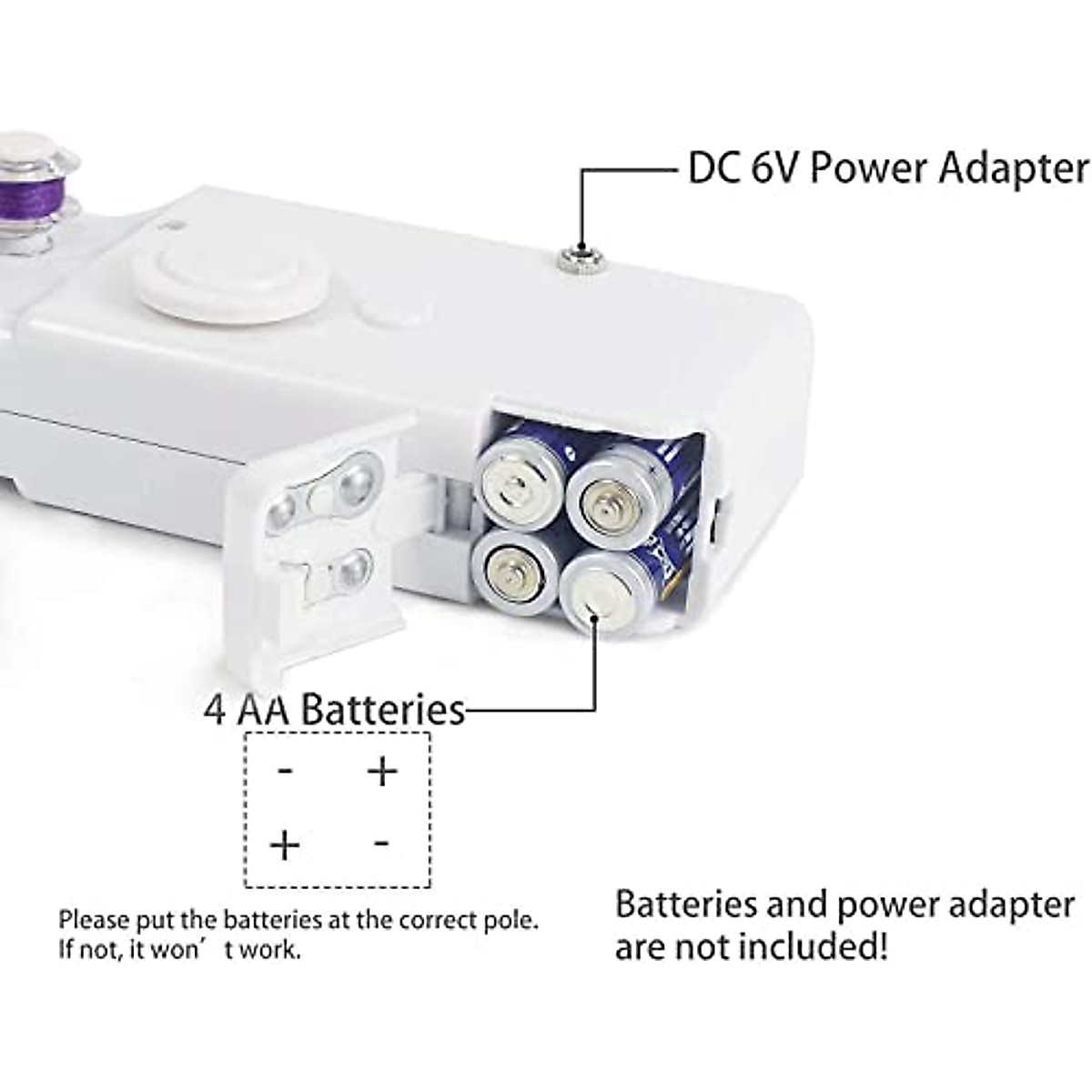 buyfitcase Handheld Sewing Machine, Mini Sewing Machine for Beginners, Home DIY and Travel, Portable Sewing Machine Quick Handheld Stitch66