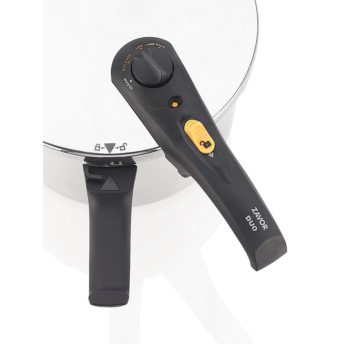 Zavor DUO 8.4 Quart Multi-Setting Pressure Cooker with Digital Cookbook and Steamer Basket - Polished Stainless Steel (ZCWDU03)