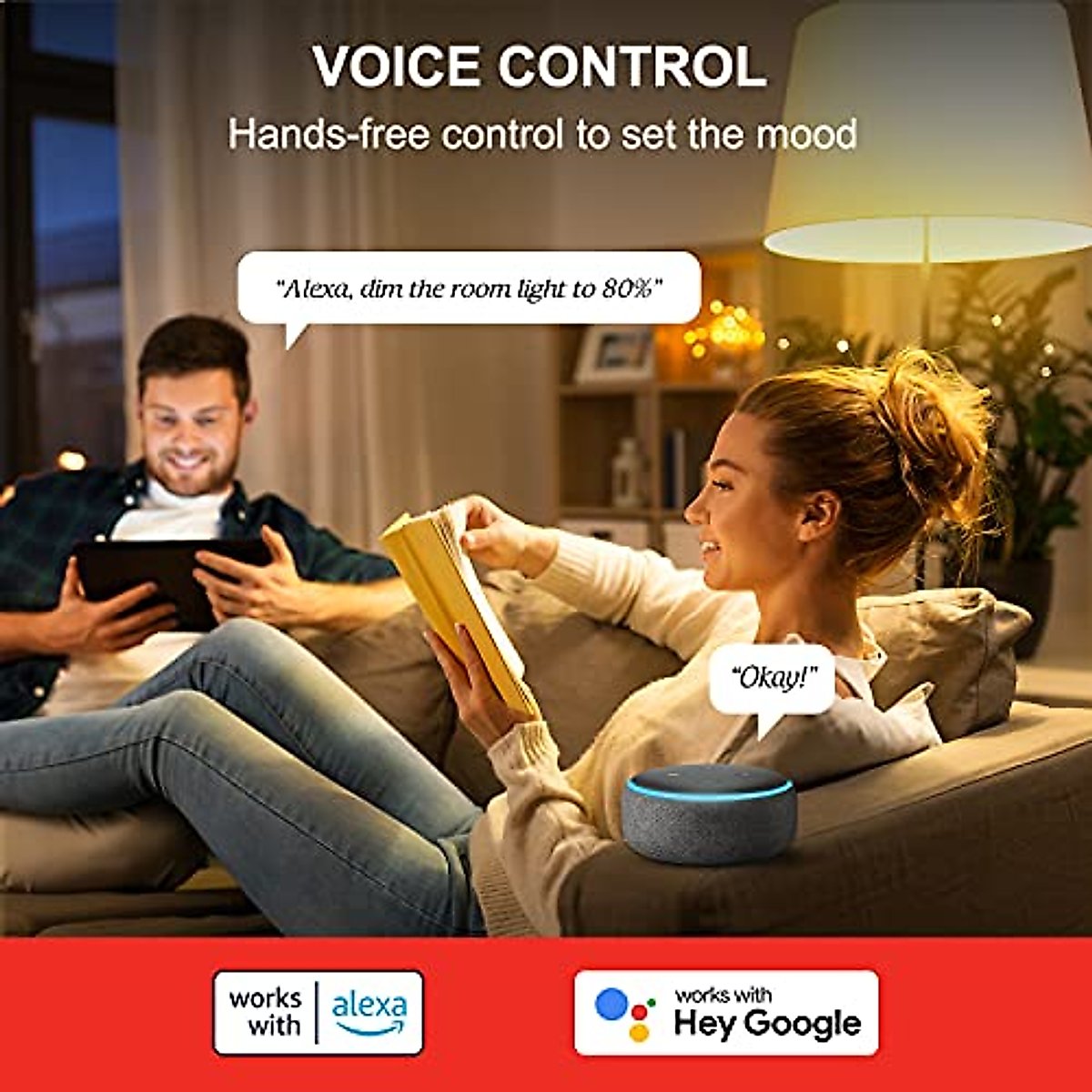 Sengled Alexa Light Bulb, WiFi Light Bulbs, Smart Light Bulbs, Smart Bulbs that Work with Alexa & Google Assistant, A19 Soft White (2700K) No Hub Required, 800LM 60W Equivalent High CRI>90, 4 Pack