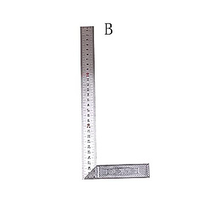 Framing Tools 4 Sizes Metal Steel Engineers Try Square Set Wood Measuring Right Angle Ruler 90 Degrees Measurement Instruments Tool (Color : B)