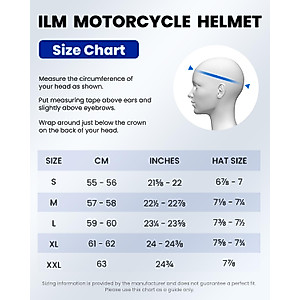 ILM Vintage Full Face Modular Motorcycle Helmet for Adults Men ATV UTV Snowmobile with 180° Reversible Chin Guard DOT Model-B707(Matte Black, L)
