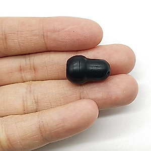 TIHOOD 40PCS Stethoscope Replacement Earplugs - Universal Silicone Replacement Ear Tips for Stethoscope, Earbuds, Snap Tight Soft-Sealing Ear-Tips Black