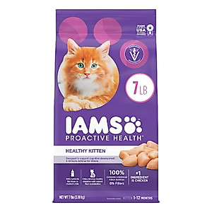 IAMS PROACTIVE HEALTH Healthy Kitten Dry Cat Food with Chicken, 7 lb. Bag