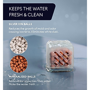 Humidifier Water Cartridge (2-Pack) Compatible with LEVOIT, GENIANI, EVERLASTING, Universal Humidifier Cleaner, Demineralization Cleaning Cartridges - Water Replacement Tablets