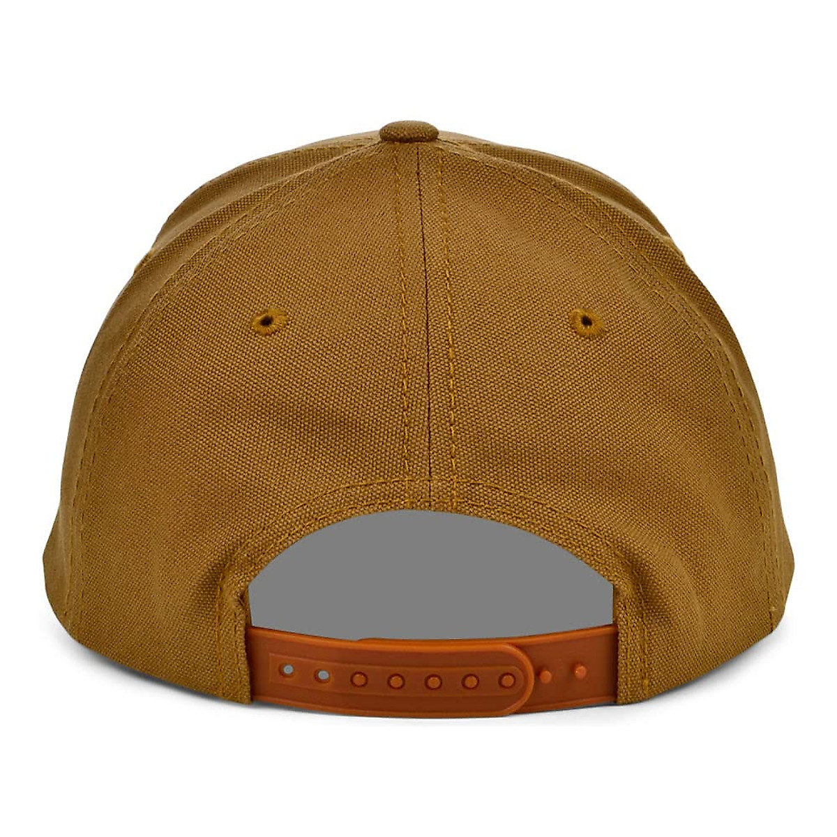 Canvas Adjustable Snapback Hat Brown, One Size