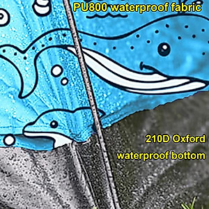 Ocean World 2 in 1 Beach Tent/Indoor Tent for Kids, Babies, Toddlers, and Family | UPF 50+ UV Protection, PU800 Waterproof 3-4 Person Sun Shelter Sun Shade | Baby Beach Tent, Baby Tent for Beach