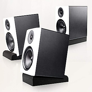 GUEQUITLEX Acoustic Isolation Pads,Studio Monitor Isolation Pads for 5'' Inch Speakers High Density Isolation Foam Pads The Most Suitable Acoustic Foams for Desktop Studio Monitor