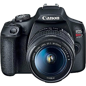 Black Canon EOS Rebel T7 DSLR Camera with EF S 18 55mm DC III and 75 300mm III Lenses canont7w7530064gb canont7w7530064gb (Renewed)