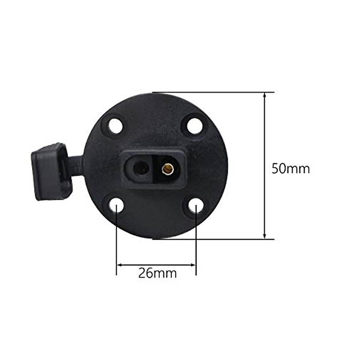 CERRXIAN 60cm 10 AWG SAE to SAE 2 Pin Quick Disconnect with Cap Power Automotive Panel Extension Cable with Screw Holes for Solar Panels Battrey