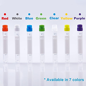 CryoKING 5.0ml PP Cryogenic Vials with Caps, 1000Pcs Plastic Cryovials for Sample Storage, Non-Barcoded External Thread Tubes, Vials with Self-Standing Bottom