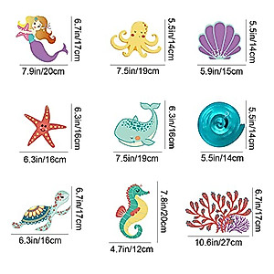 DmHirmg OceanHangingSwirl Decoration, OceanSwirl Decorations Hanging SwirlSpiral Decorations of OceanThemed, Under the Seas HangingSwirl Decorations OceanAnimals Parties Supplies