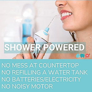 ToothShower Complete Oral Care Solution: ToothShower - 3-in-1 Toothbrush, Gum Massager, and Water Flossing Tip for Ultimate Dental Hygiene and Freshness