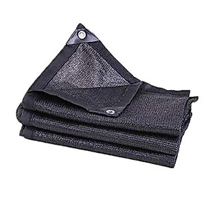 DODXIAOBEUL Sunblock Shade Cloth, Plant Covers,40% Black Sun Mesh,Garden Netting UV Resistant Net with 8 Aluminum Grommets Easier to Hang,for Greenhouse Flowers Plants Patio Lawn Mesh (6.5FT x 6.5FT)
