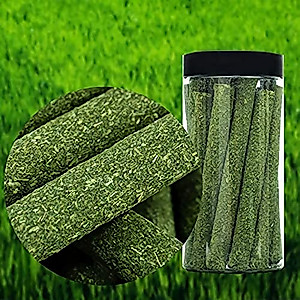 LSSH GmbH 20PCS Natural Timothy Hay Sticks, Timothy Grass Molar Stick Chew Toys for Rabbits, Chinchillas, Guinea Pigs, Hamsters and Other Small Animals Treats.