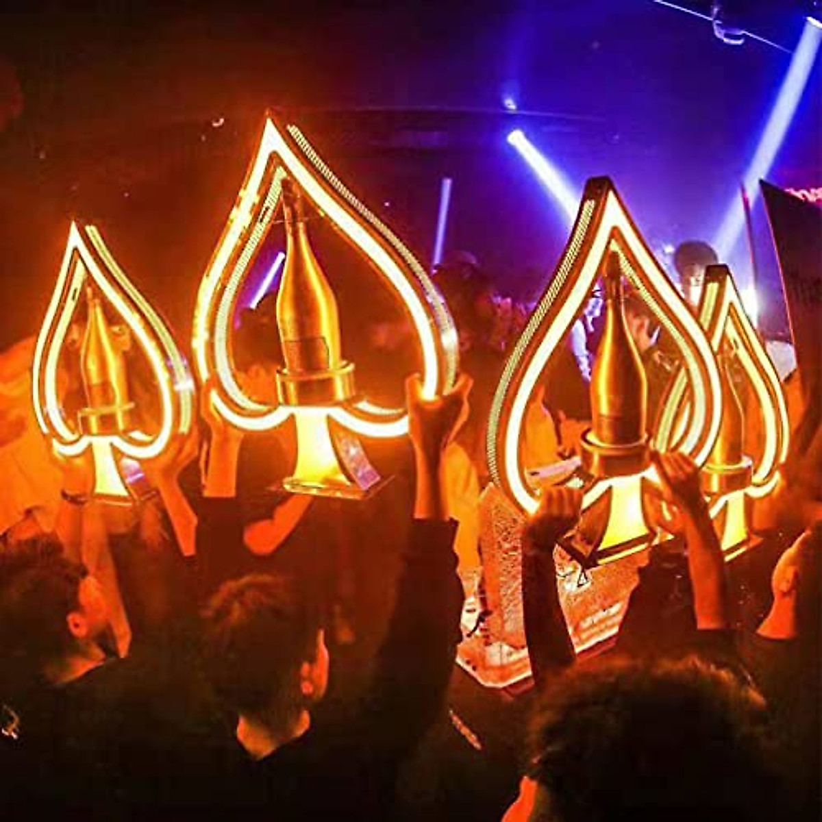 ZUMERTYH Glow Bar Wine Bottle Display 7-Color Ace of Spades Champagne Drinks Beer VIP Bottle Presenter with Remote Control for Commercial Home Bar