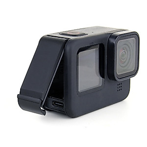 GEPULY Replacement Battery Cover USB-C Side Door for GoPro Hero 13/12/11/10/9 Black Type-C Port Cover 33ft Waterproof Camera Repair Part Accessories Accessory Kit