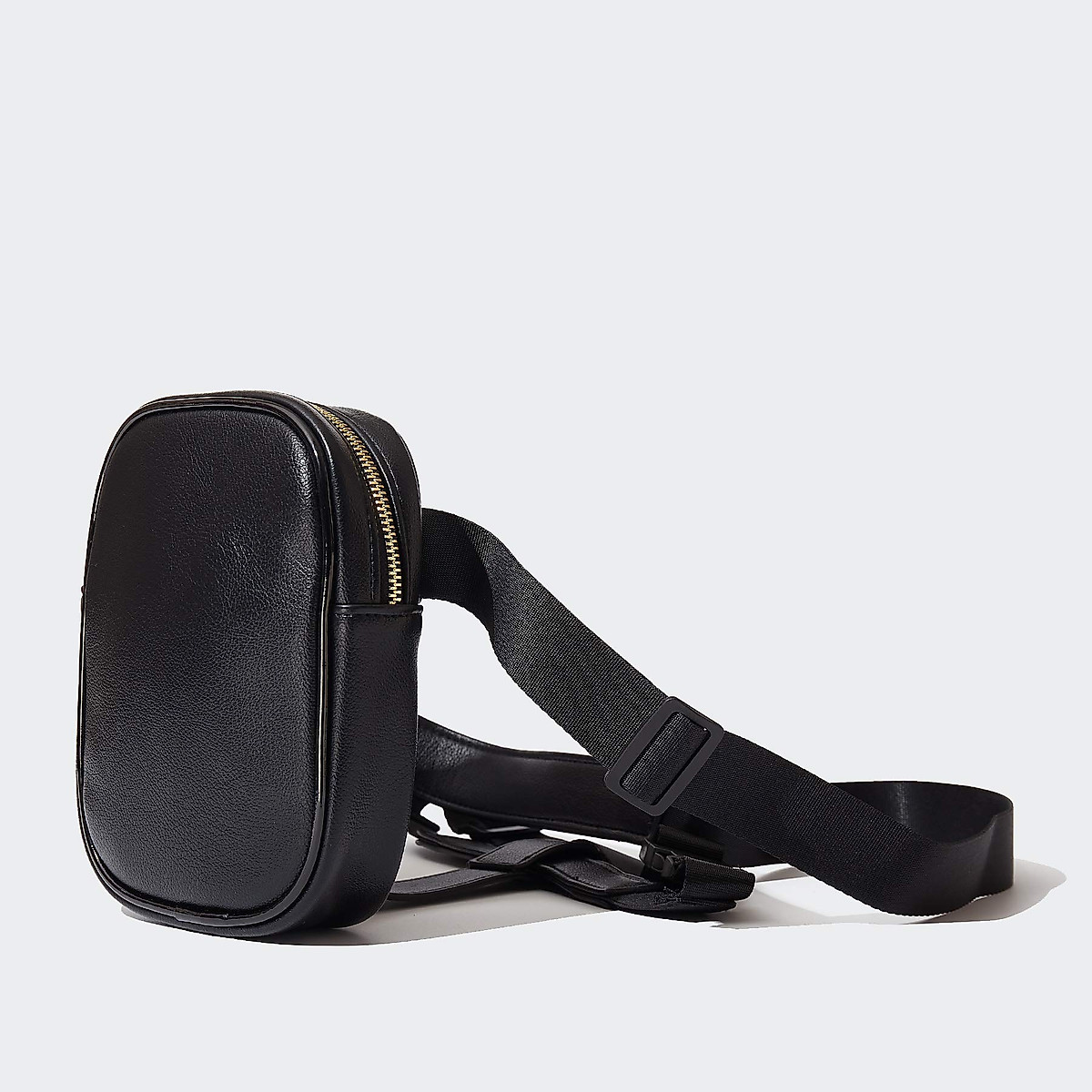 Pander Leg Bag for Women - Nova Fashion Black Leather Fanny Pack for Women (Black)