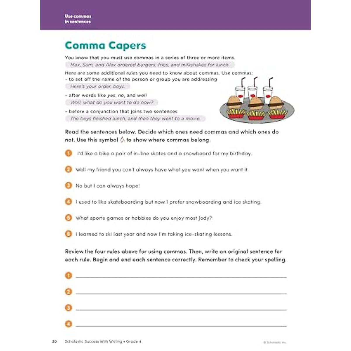 Scholastic Success with Writing Grade 4 Workbook