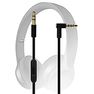 Original Replacement AUX Audio Cable Cord for Beats by Dre Headphones Solo/Studio/Pro/Wireless/Mixr with MIC Black(Discontinued by Manufacturer)+Replacement Charger Cable for Beats by Dr Dre and Pill