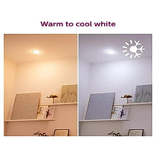 Philips Color and Tunable White BR30 LED 65-Watt Equivalent Dimmable Smart Wi-Fi Wiz Connected Wireless LED Light Bulb, Compatible with Alexa, Google Assistant, Siri, 2-Pack Recessed Can Light Bulbs