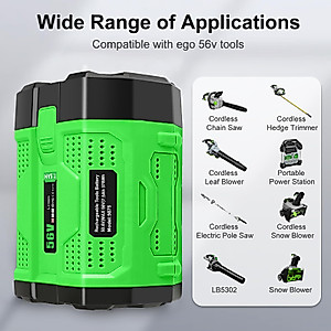 TeenPower 7.5Ah High Capacity 56v Battery Replacement for EGO 56V Battery Green