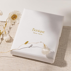 BENIQUE Dainty Thin Chain Choker Necklace for Women - 925 Sterling Silver, 14K Gold Filled 1 mm Cable Box Chain Durable Adjustable, Made in USA, 13"- 18" (Cable/S925/16)