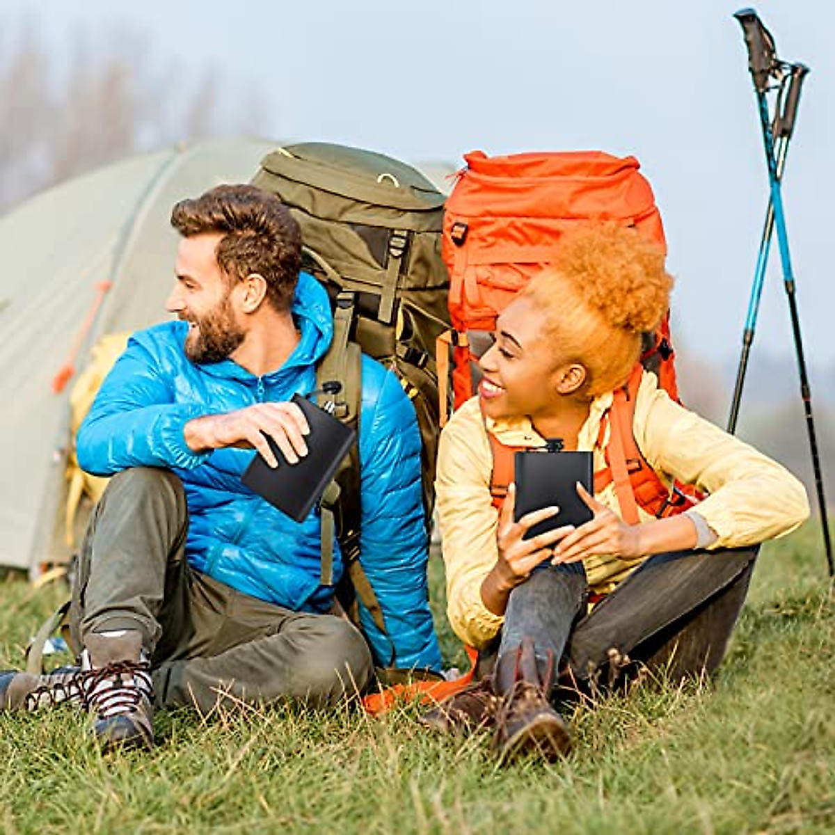 2 pcs Flask for Liquor for Men Matte Black 8 Oz Stainless Steel Leak proof with 2 pcs wine glass 2 pcs Funnel used for Gift,Camping, Outdoor Activitie,Groomsman Bridesmaid Wedding Party