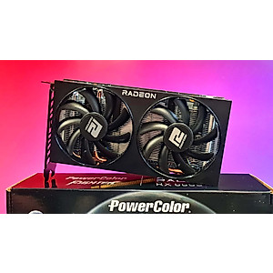 PowerColor Fighter AMD Radeon RX 6600 XT Gaming Graphics Card with 8GB GDDR6 Memory, Powered by AMD RDNA 2, HDMI 2.1