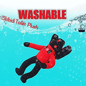 Viloni Skibidi Toilet Man Plush Animal Plushie Doll Stuffed Gift for Game Fans Kids Children 11.8 Inch