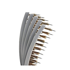 (All New) KareCo Tangle Buster Flexible Paddle Brush, Detangler & Styler for All Hair Types | Dual Nylon and Boar Bristles (9 Fingers)