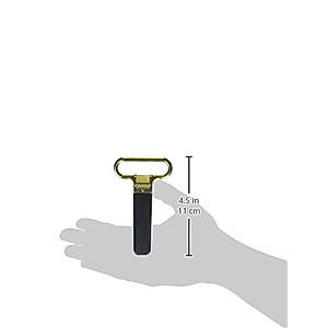 Franmara 2126-BU 4.37 Inch Ahh Super Two-Prong Cork Extractor/Puller, Brass Plated