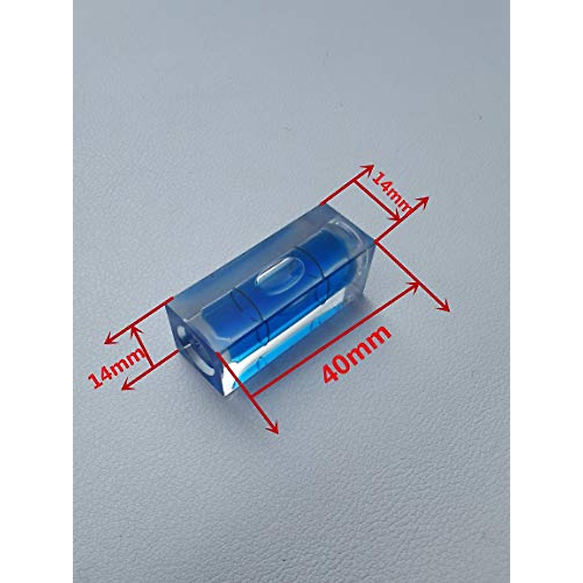UMEI High precision rectangular horizontal bubble Spirit Bubble Level, Photo Frame Wall Square Level Bubble Level Inclinometer Frame Picture Hanging Measuring Tools(40x15x15mm)